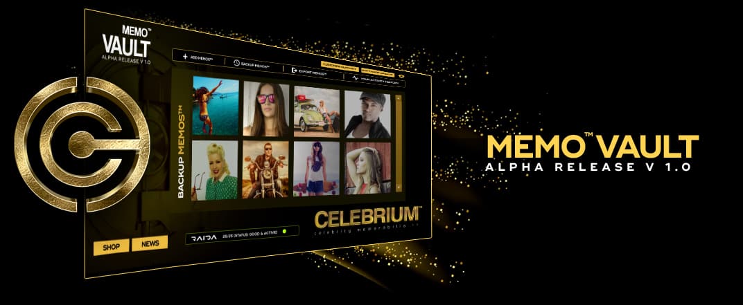 Celebrium™ Prelaunch - Celebrium™ - Authentic Digital Celebrity Memorabilia